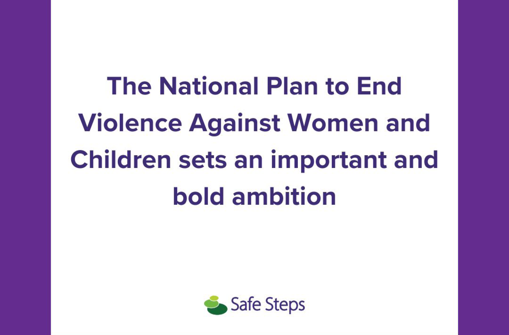 National Plan to End Violence Against Women and Children